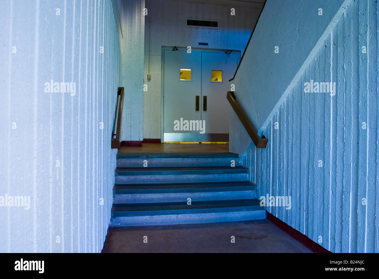 Staircase in a college campus building Stock Photo - Alamy