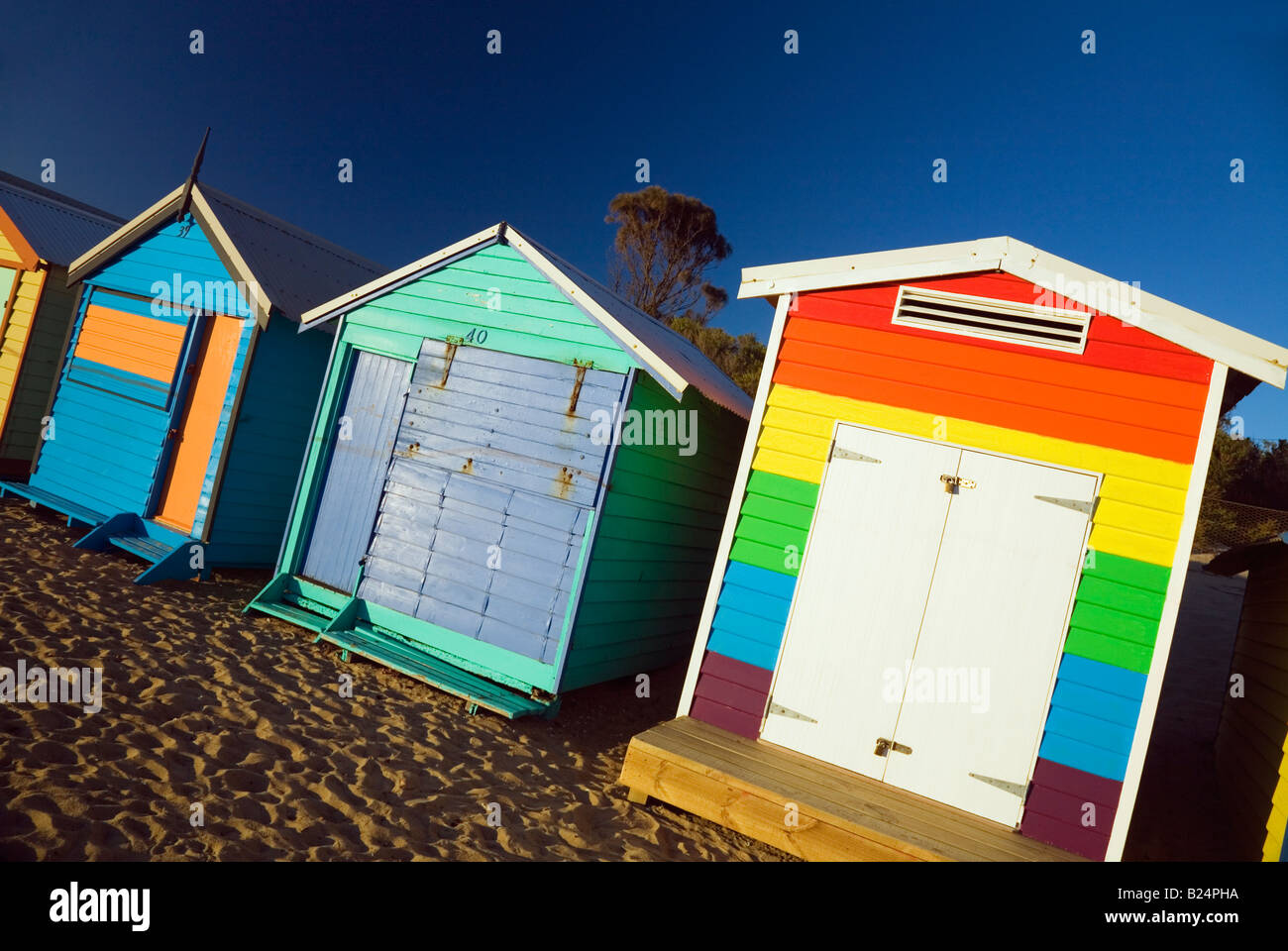 Beach huts - Melbourne, Victoria, AUSTRALIA Stock Photo - Alamy