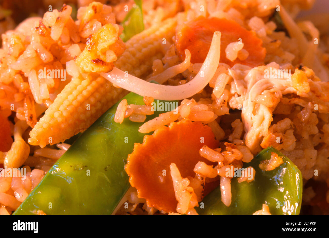 VEGETABLE FRIED RICE THAI SPICY RICE Stock Photo - Alamy