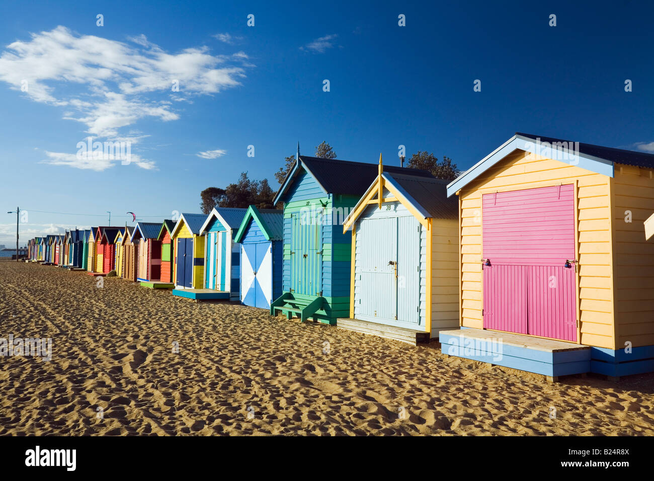 Beach huts - Melbourne, Victoria, AUSTRALIA Stock Photo - Alamy