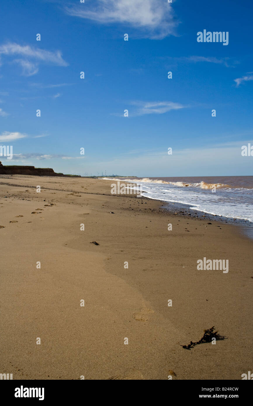 the beach at kilnsea Stock Photo - Alamy
