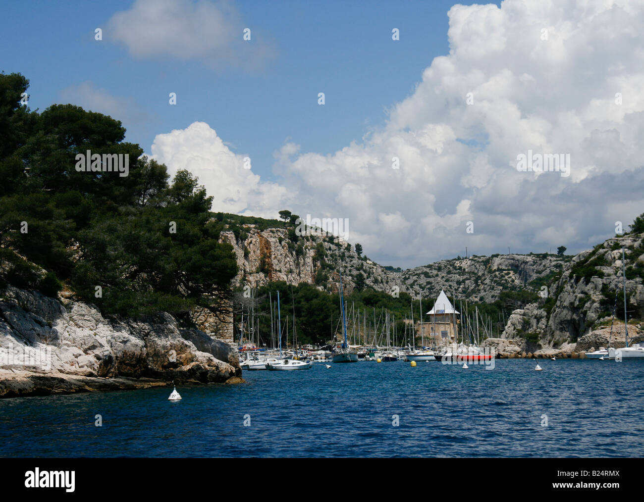 One of the small calanques (fjord like inlets) on the Cote d'Azure ...