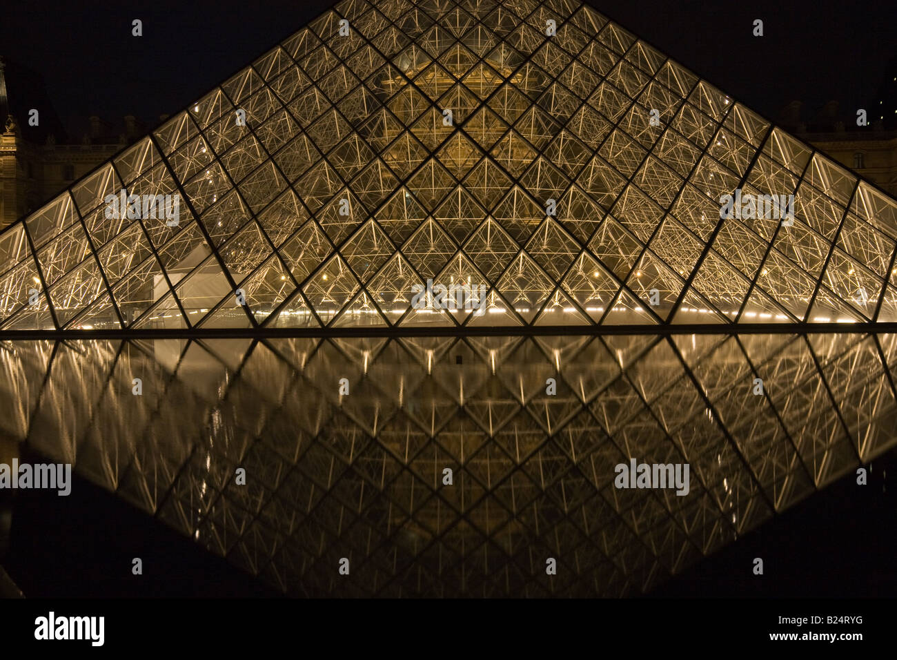 The Louvre Pyramid in Paris France Stock Photo - Alamy