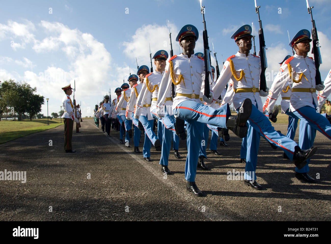 Cuban military parade Stock Photo - Alamy
