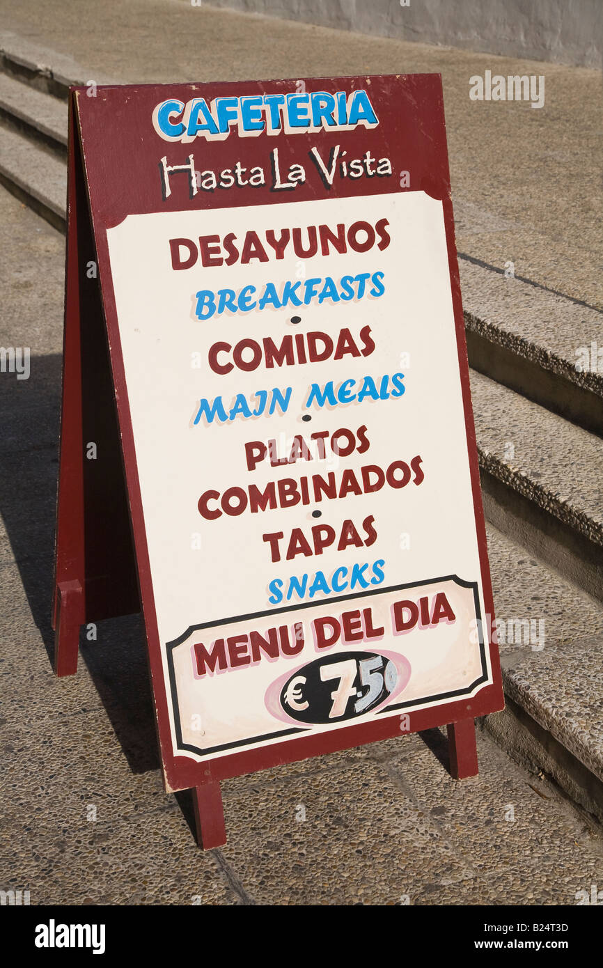 Spanish english bilingual advertisement hi-res stock photography and ...