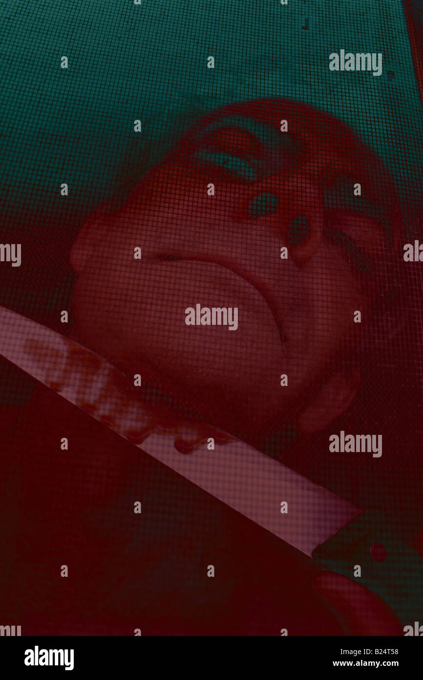 Neck knife injury hi-res stock photography and images - Alamy