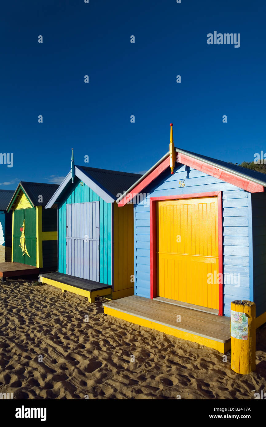 Beach huts - Melbourne, Victoria, AUSTRALIA Stock Photo - Alamy
