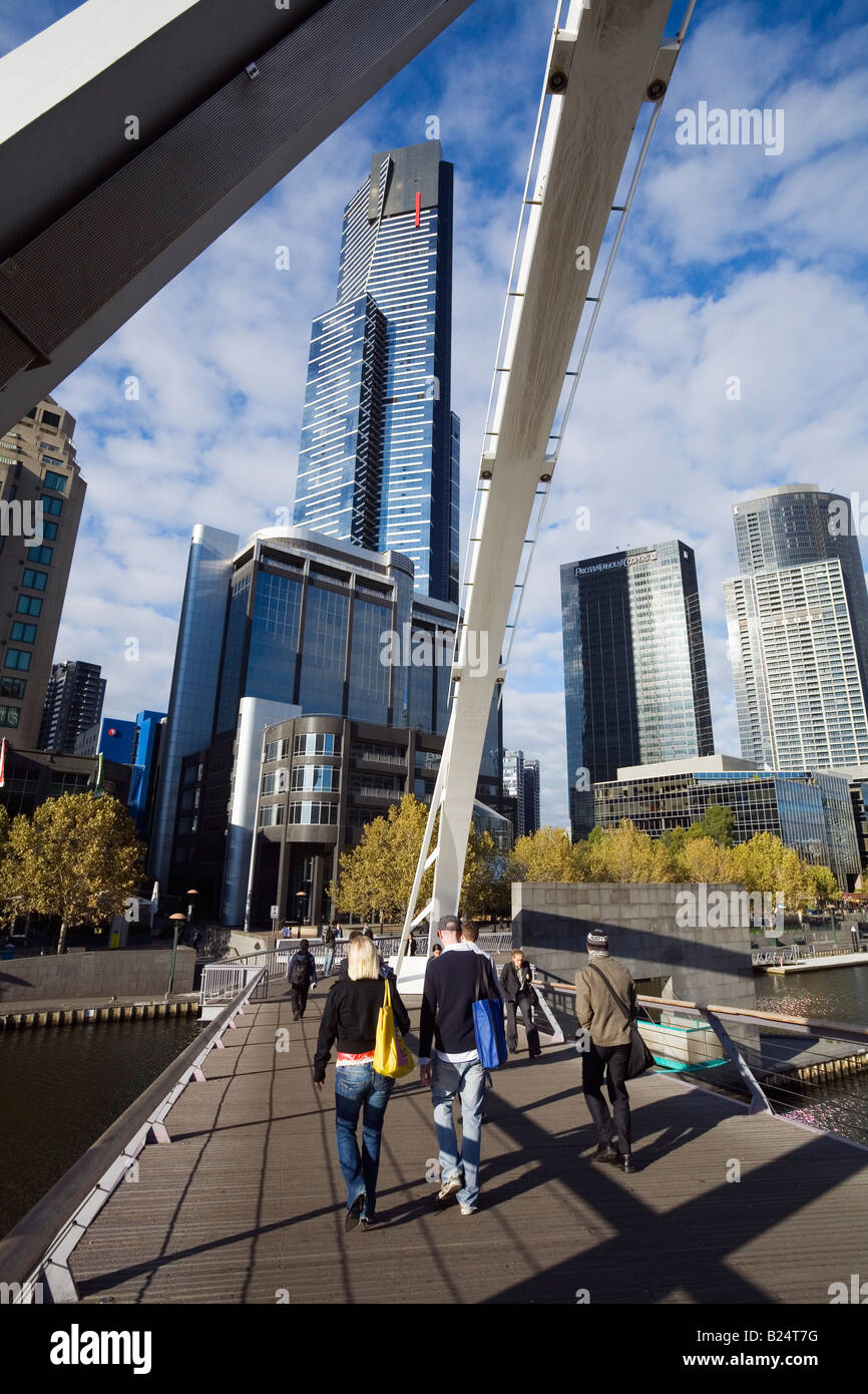 Pedestrian bridge - Melbourne, Victoria, AUSTRALIA Stock Photo - Alamy