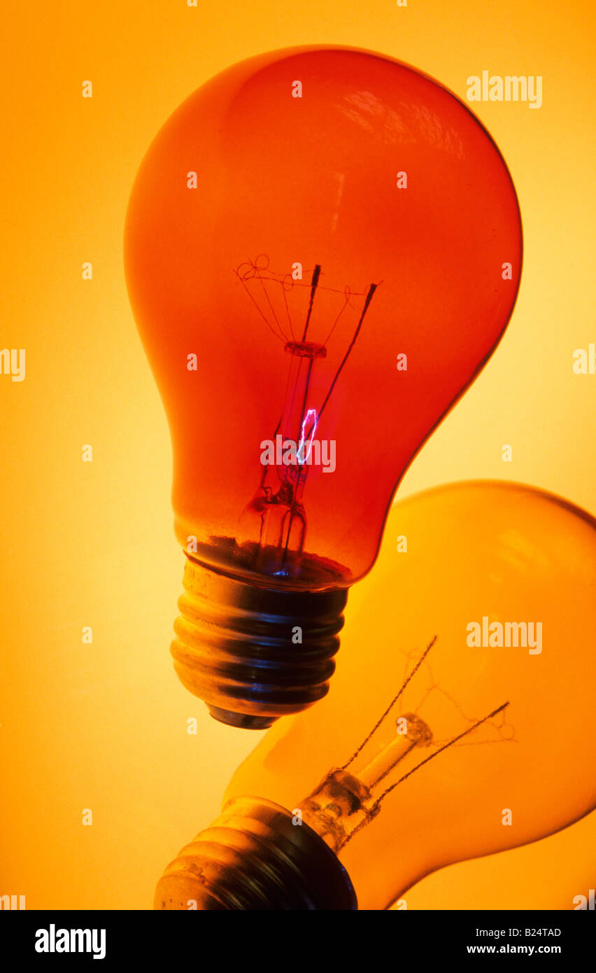 STILL LIFE ELECTRIC LIGHT BULBS Stock Photo - Alamy