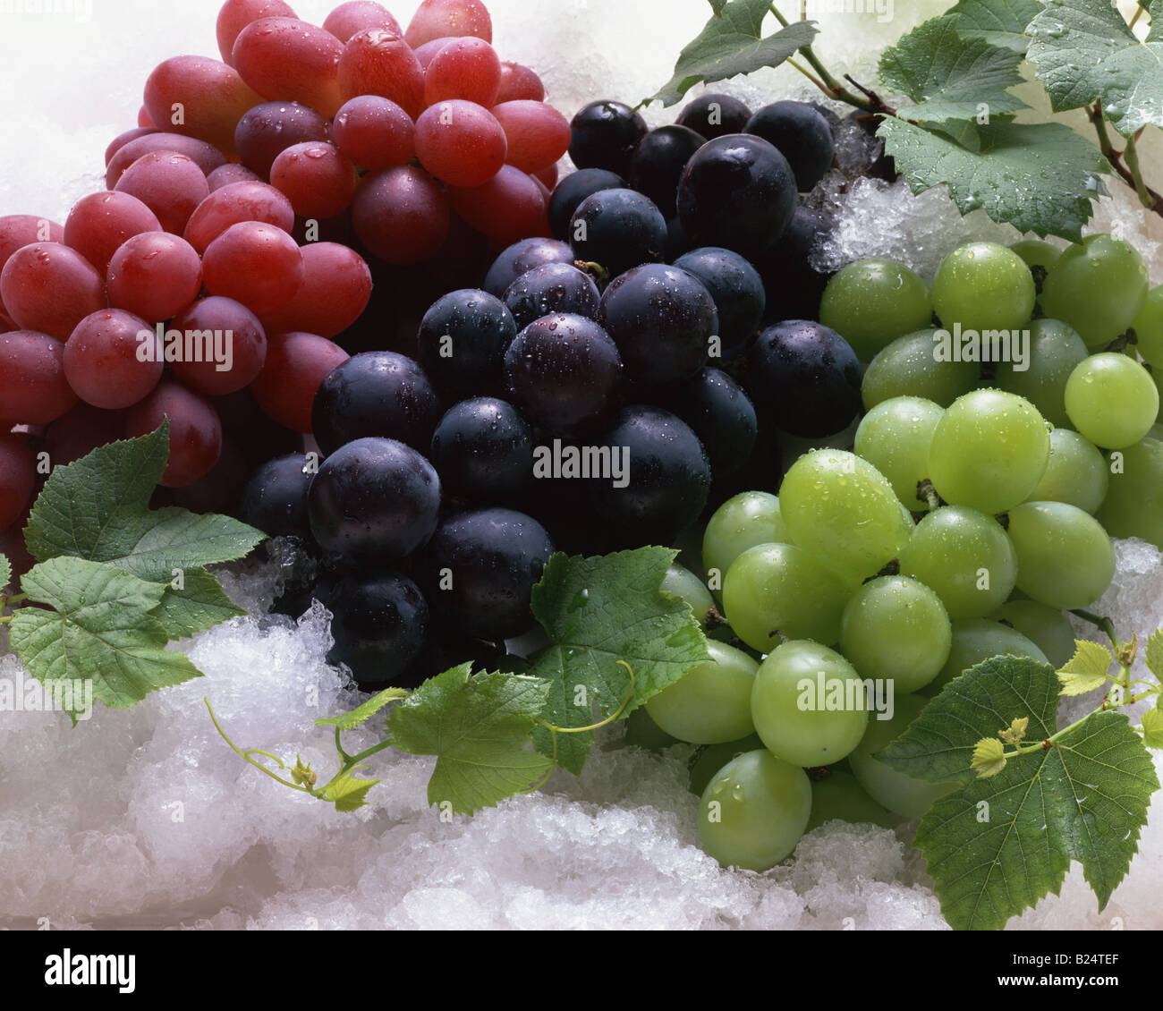 Grapes on Ice Stock Photo - Alamy