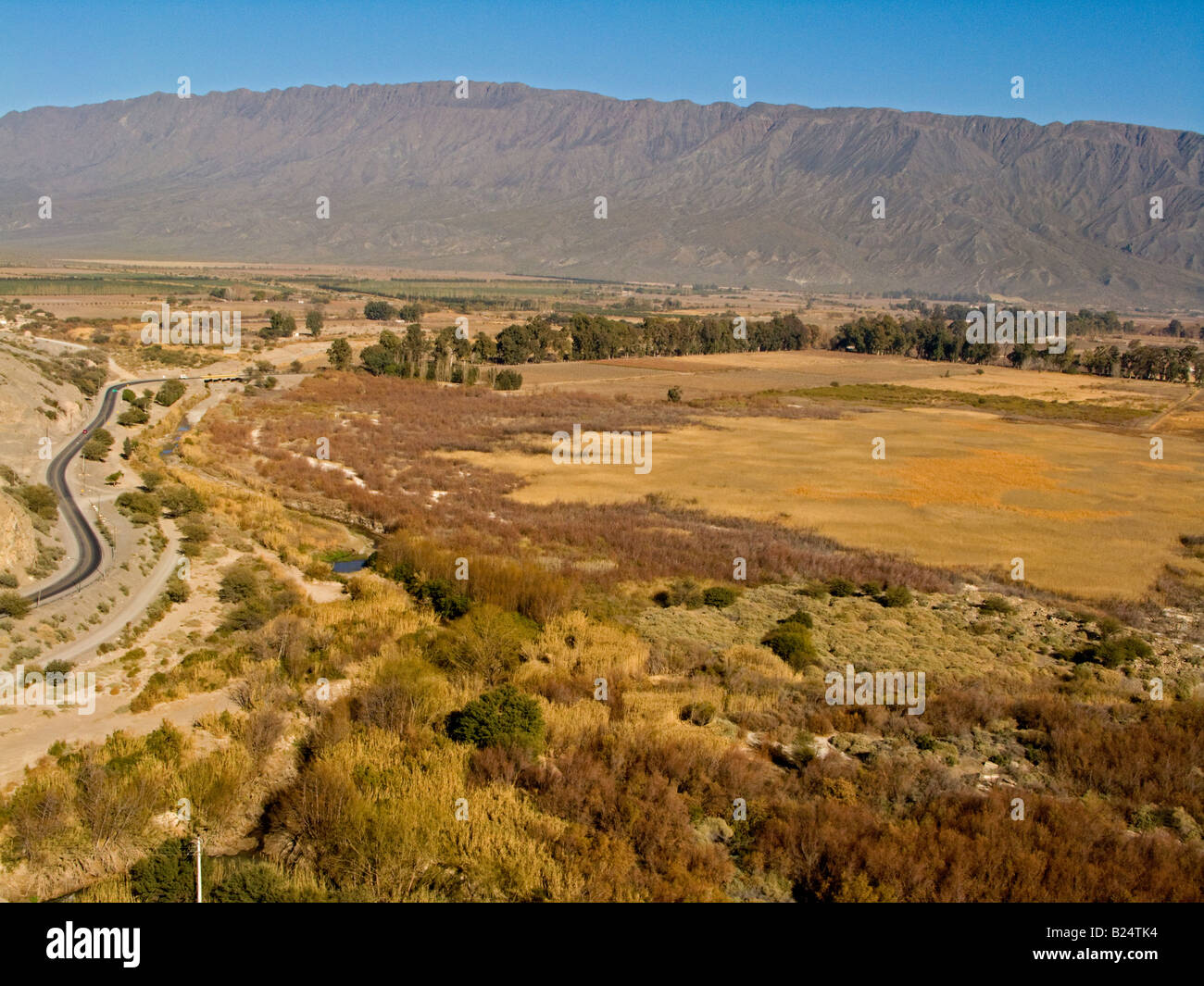 long distance dry grassy view Stock Photo - Alamy