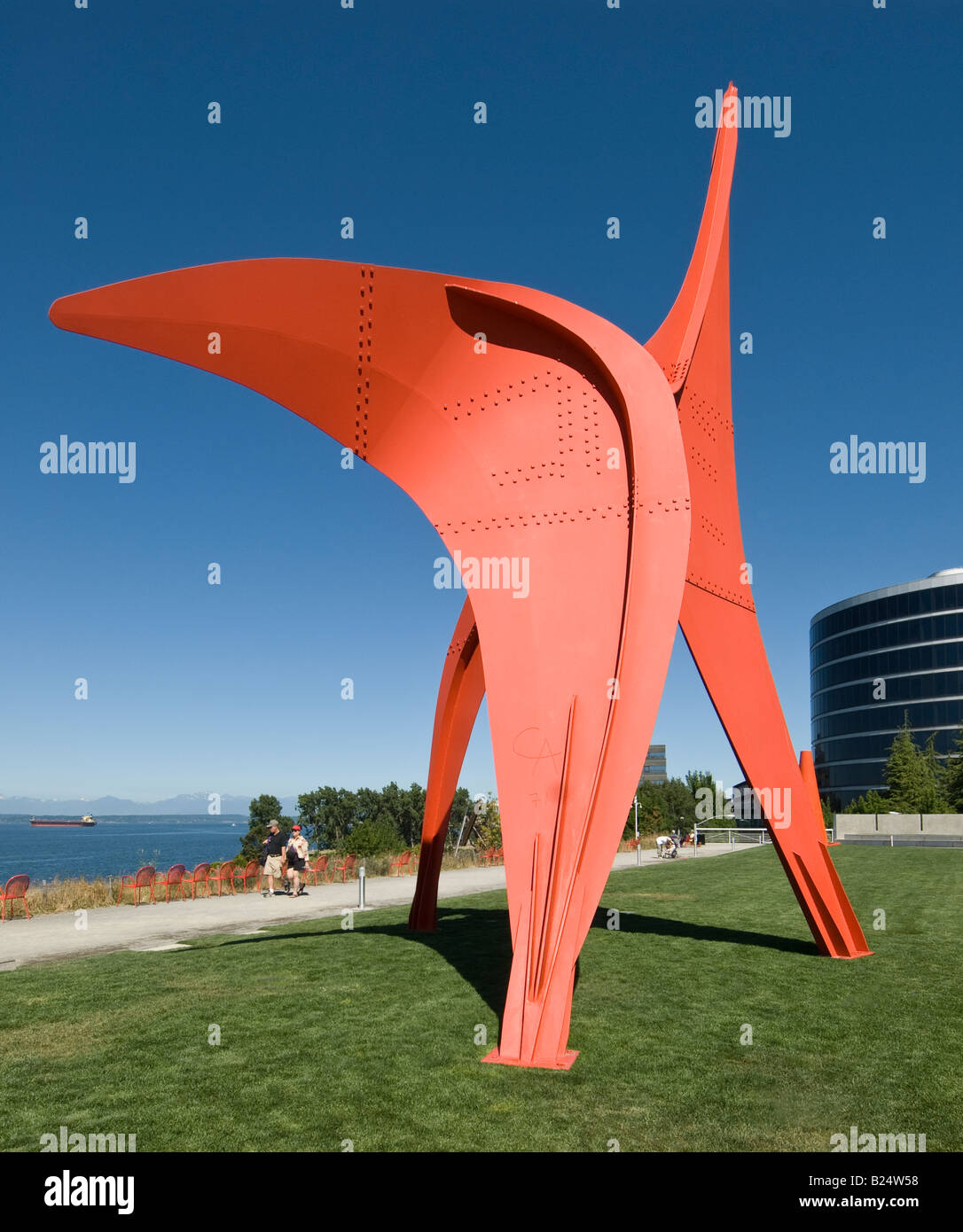 Eagle sculpture by Alexander Calder on display at Olympic Sculpture ...