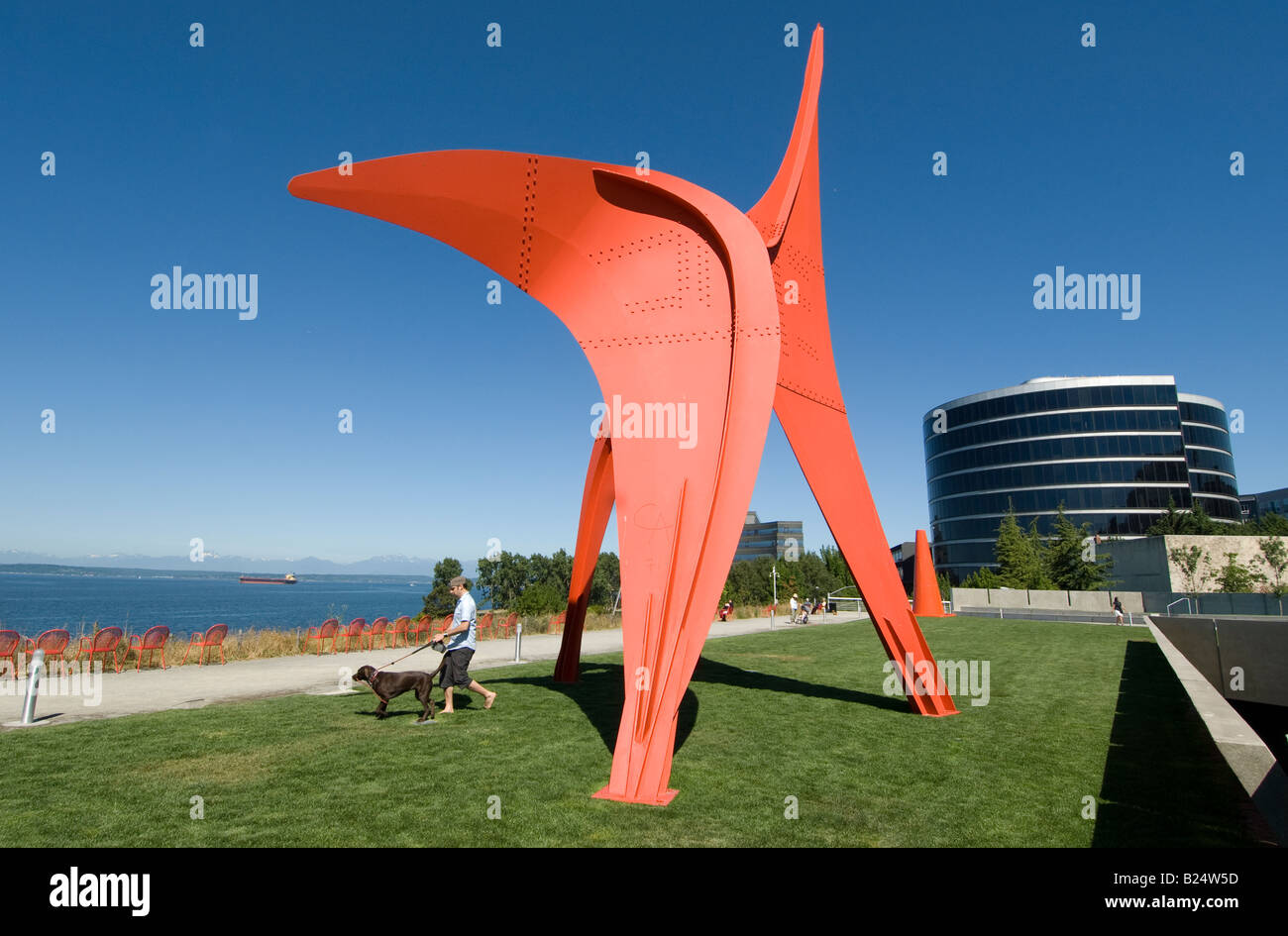 Eagle sculpture by Alexander Calder on display at Olympic Sculpture ...