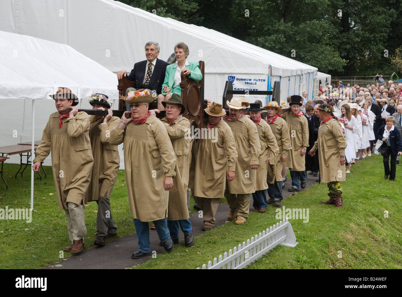 Great Dunmow Flitch Trial Great Dunmow Essex UK Winning married couple ...