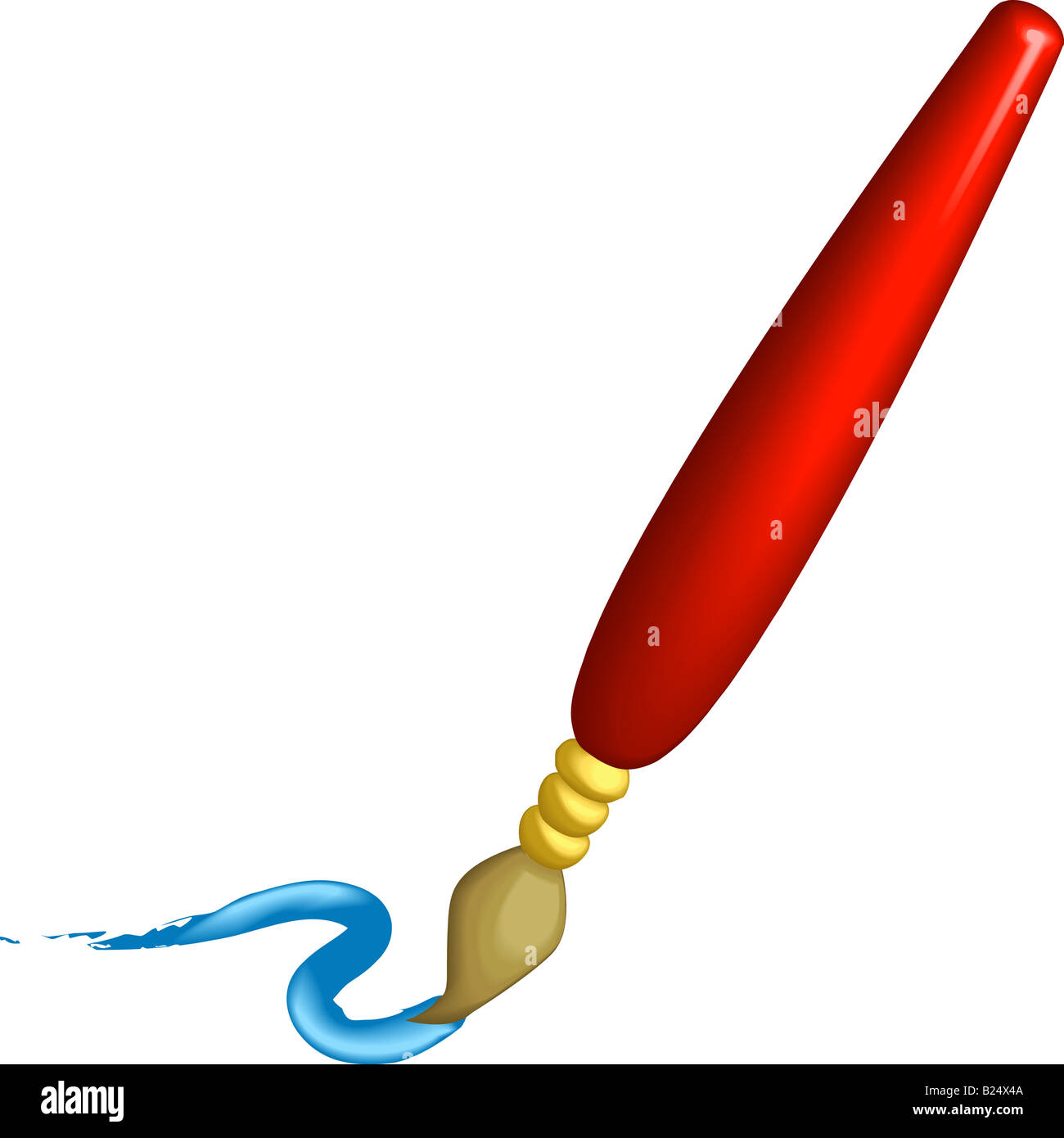a paintbrush painting Stock Photo - Alamy