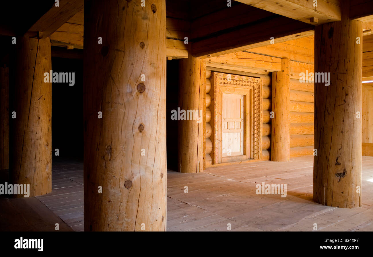 Log House , China Stock Photo - Alamy
