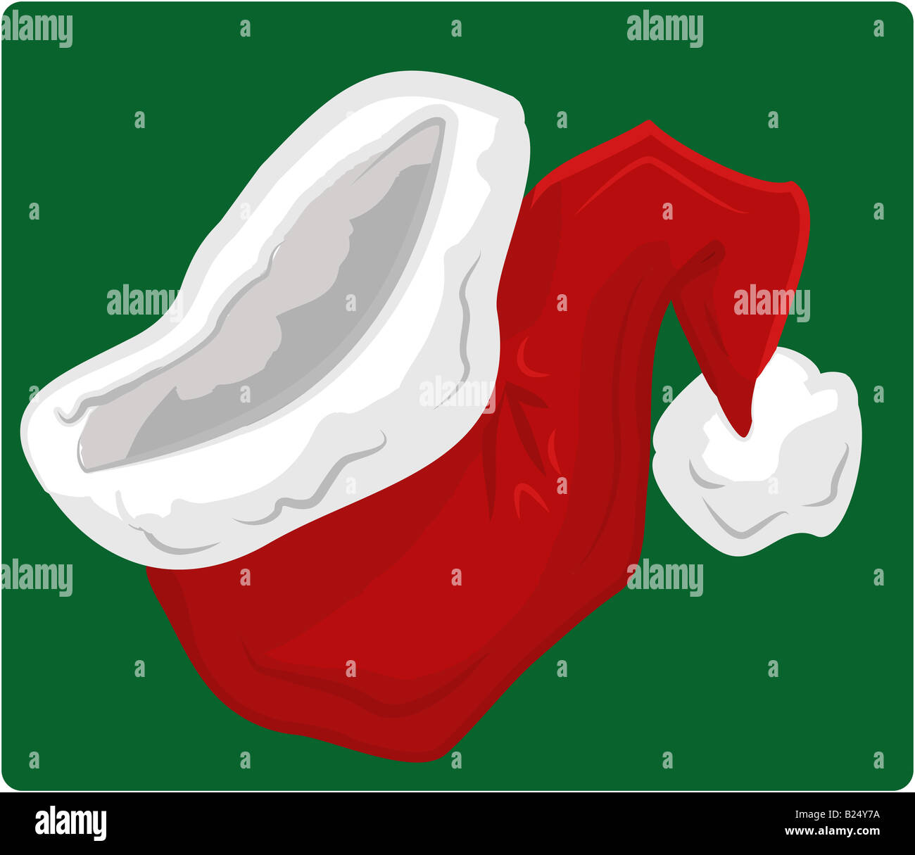 A big red santa hat Stock Photo - Alamy