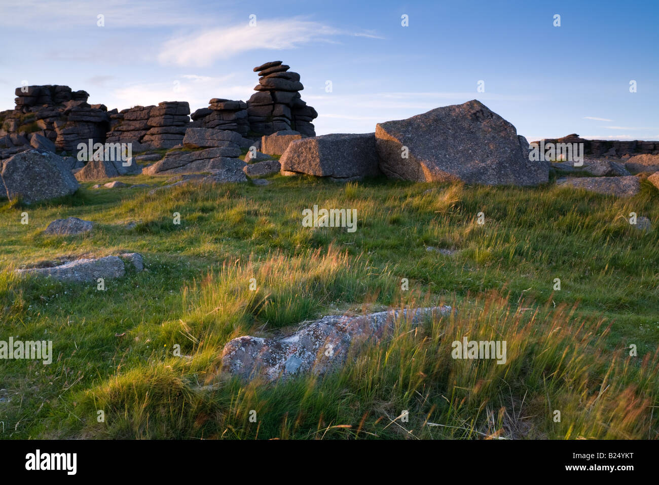 Great Staple Tor Dartmoor National Park Devon England UK Stock Photo ...