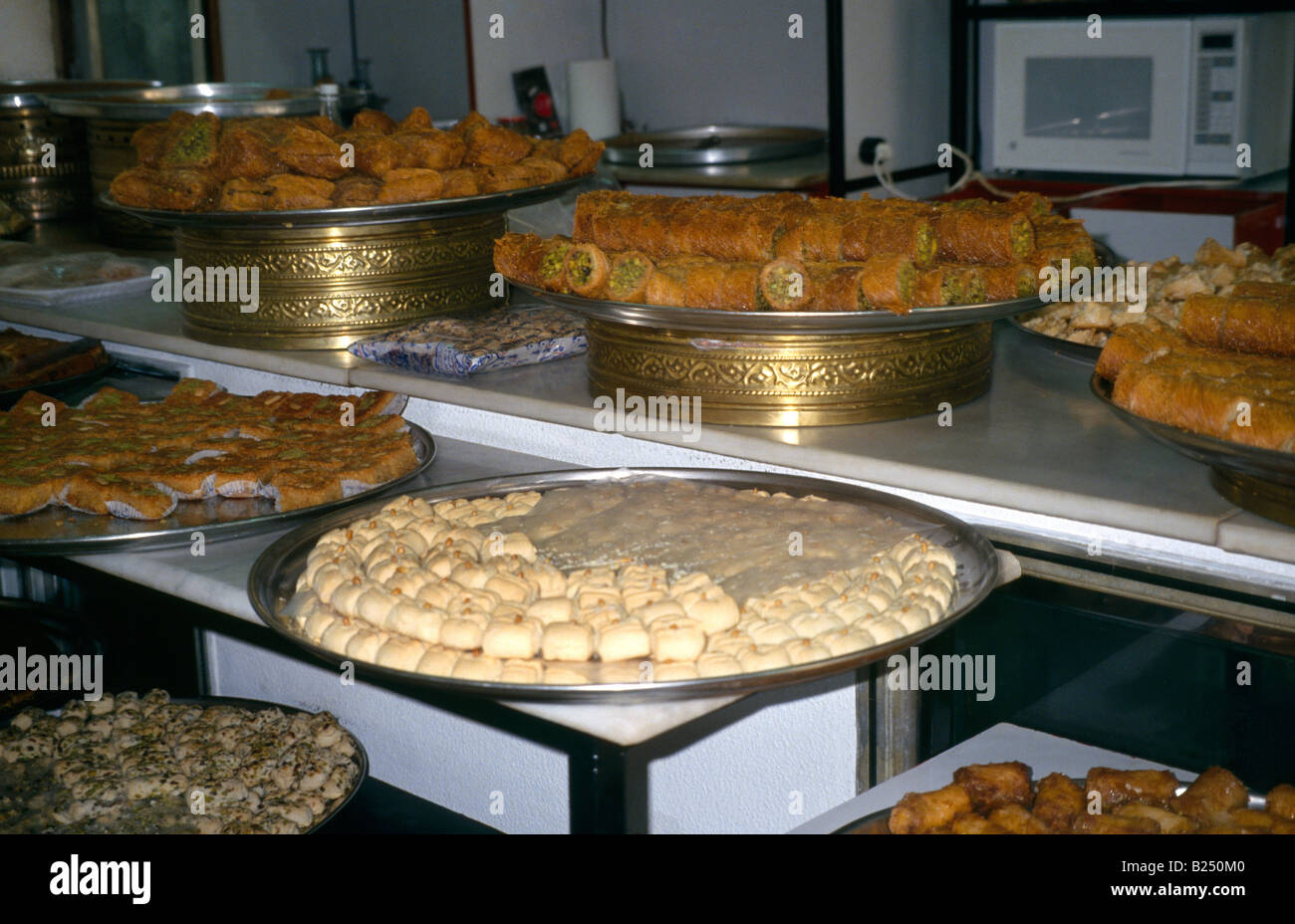 Amioun Lebanon Patisserie With Pistachio Nuts Stock Photo - Alamy