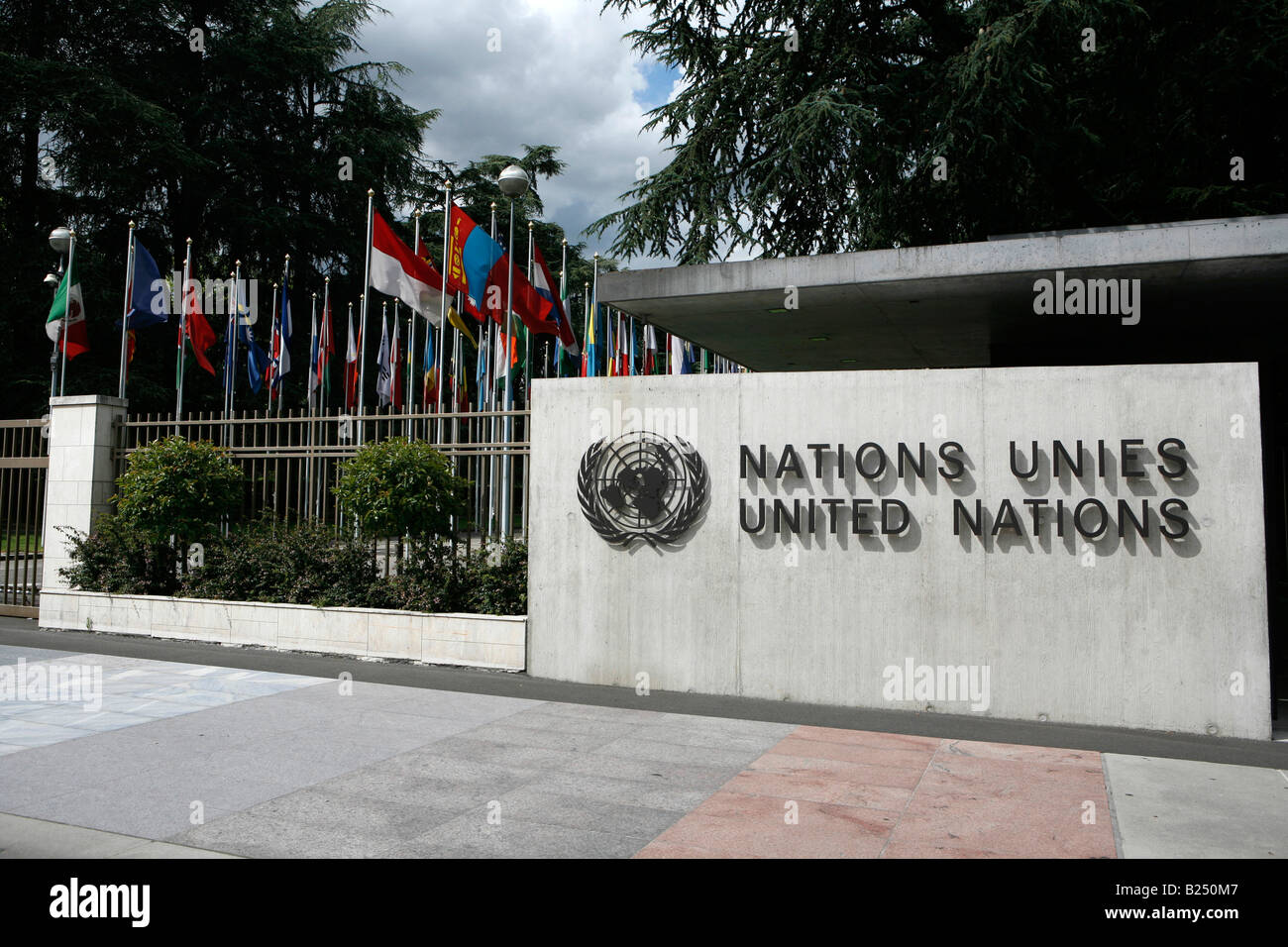 United Nations Office at Geneva (UNOG), Geneve, Swiss Stock Photo - Alamy