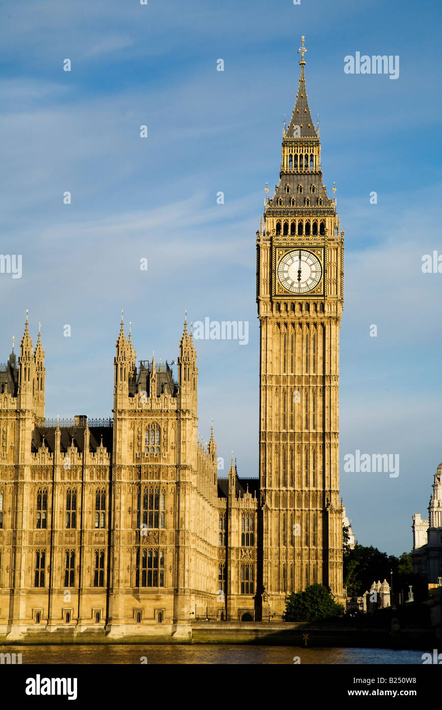 The clock tower of the Houses of Parliament better known as Big Ben ...