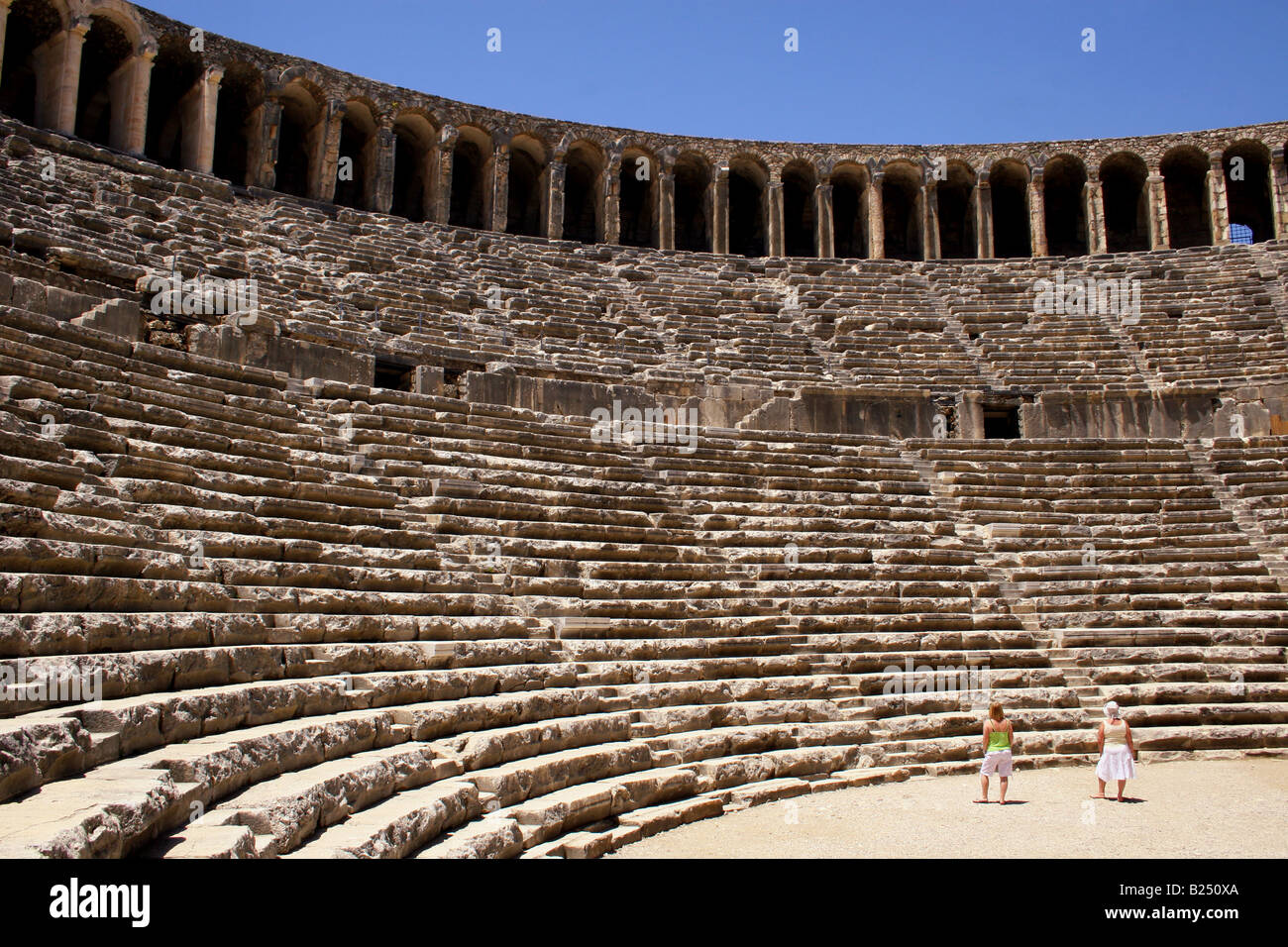 THE ROMAN AMPHITHEATRE AT ASPENDOS, TURKEY Stock Photo - Alamy