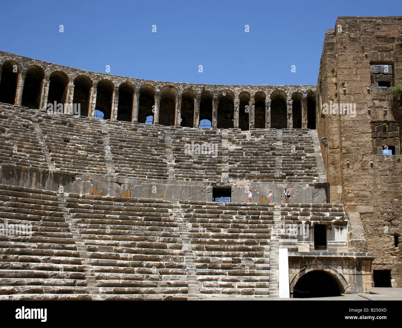 THE ROMAN AMPHITHEATRE AT ASPENDOS, TURKEY Stock Photo - Alamy