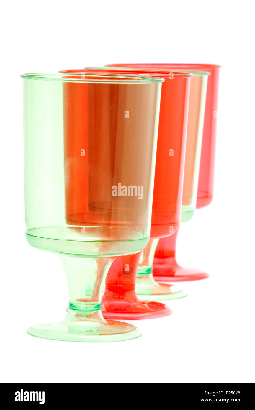 object on white kitchen utensil plastic cups Stock Photo - Alamy