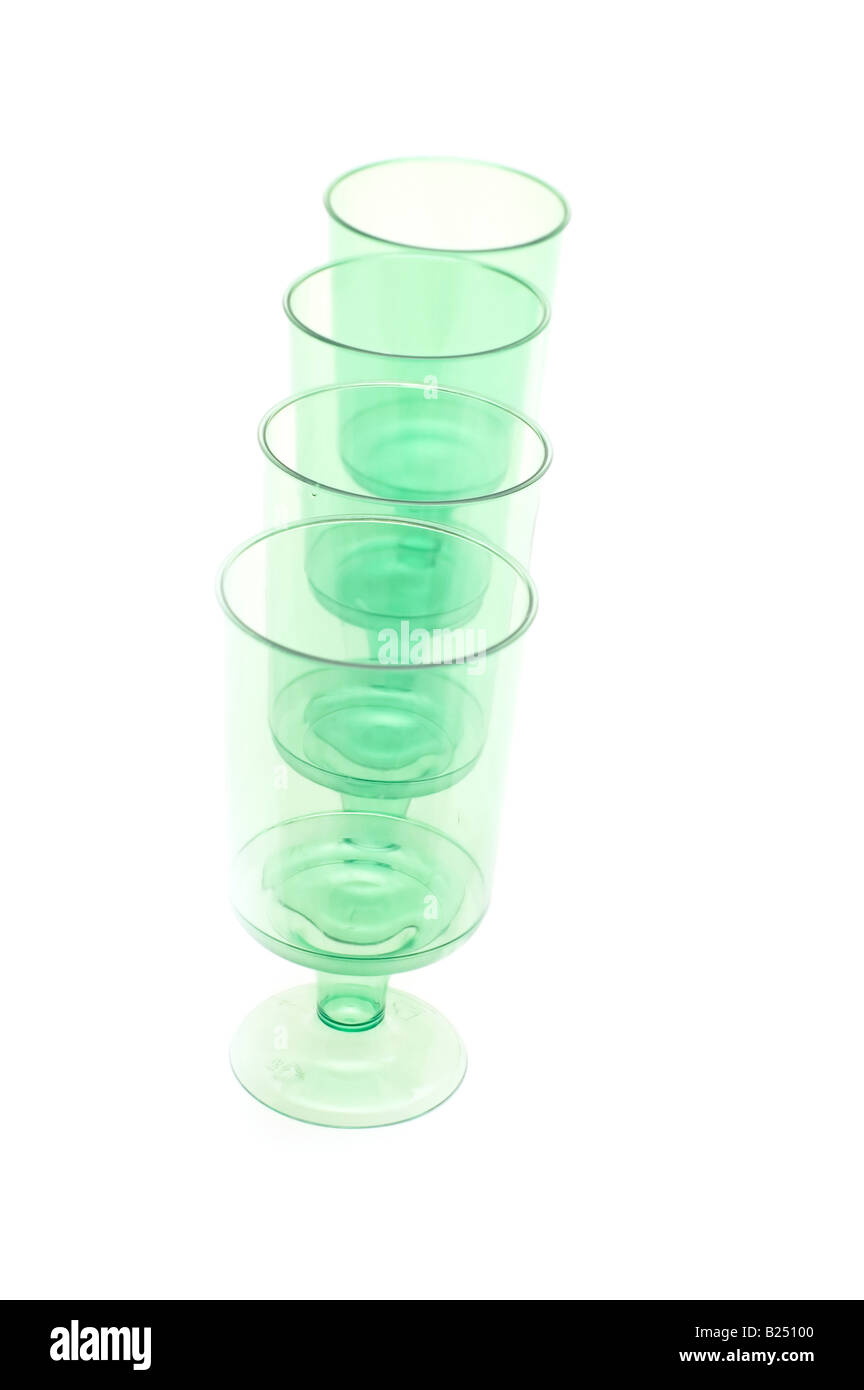 object on white kitchen utensil plastic cups Stock Photo - Alamy