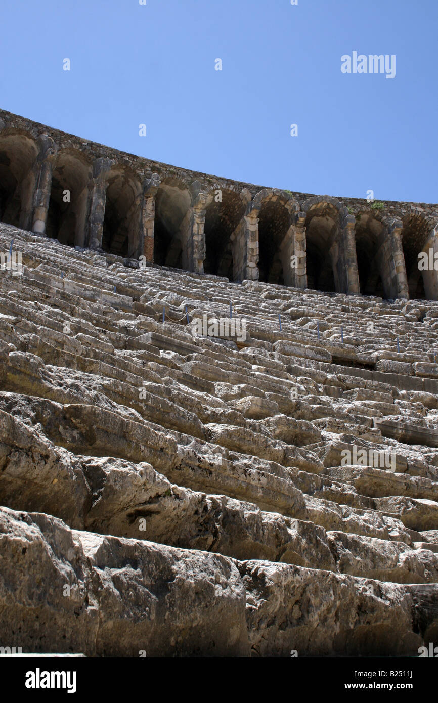 THE ROMAN AMPHITHEATRE AT ASPENDOS, TURKEY Stock Photo - Alamy