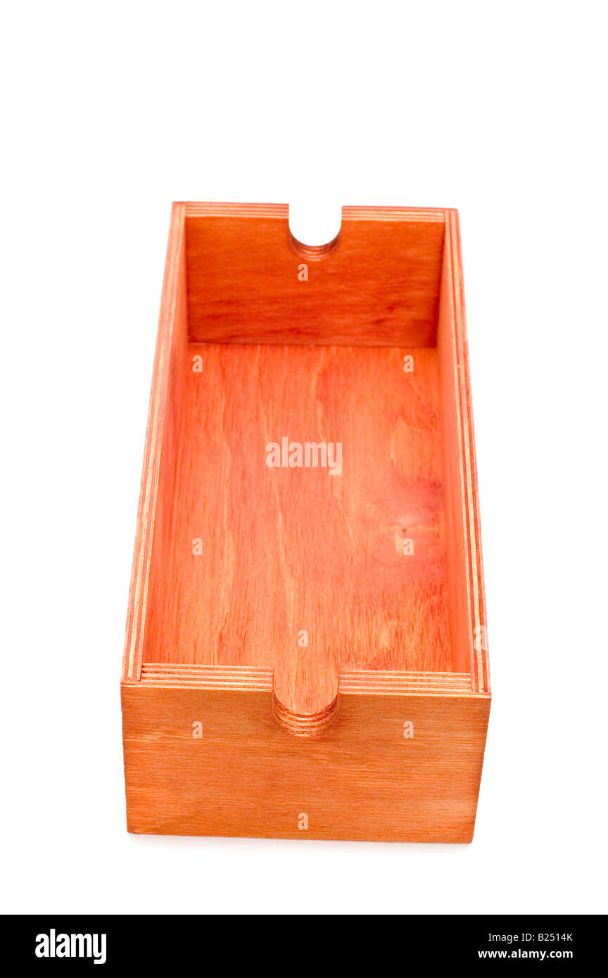 object on white Wooden box Stock Photo - Alamy