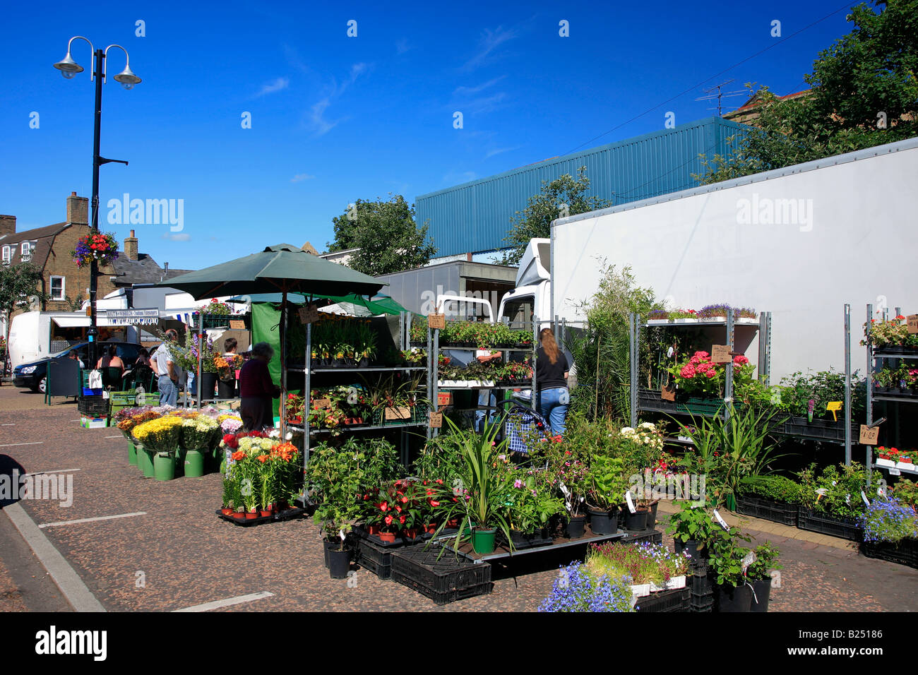 Chatteris Town Market Fenland Cambridgeshire East Anglia England ...