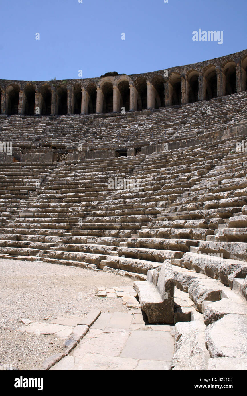THE ROMAN AMPHITHEATRE AT ASPENDOS, TURKEY Stock Photo - Alamy