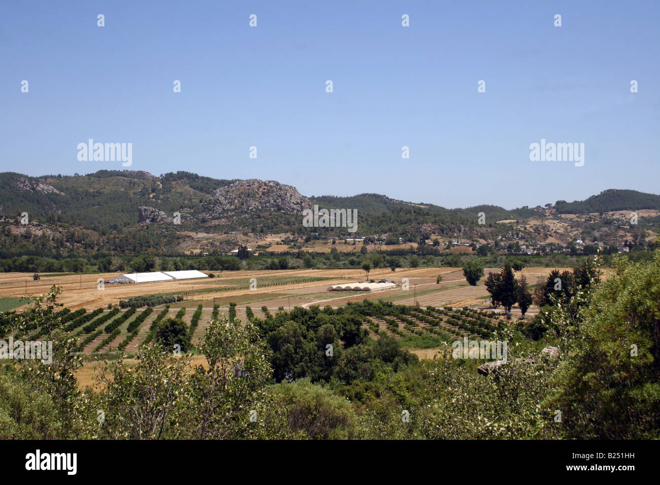 THE SITE OF THE ROMAN STADIUM AT ASPENDOS, TURKEY Stock Photo - Alamy
