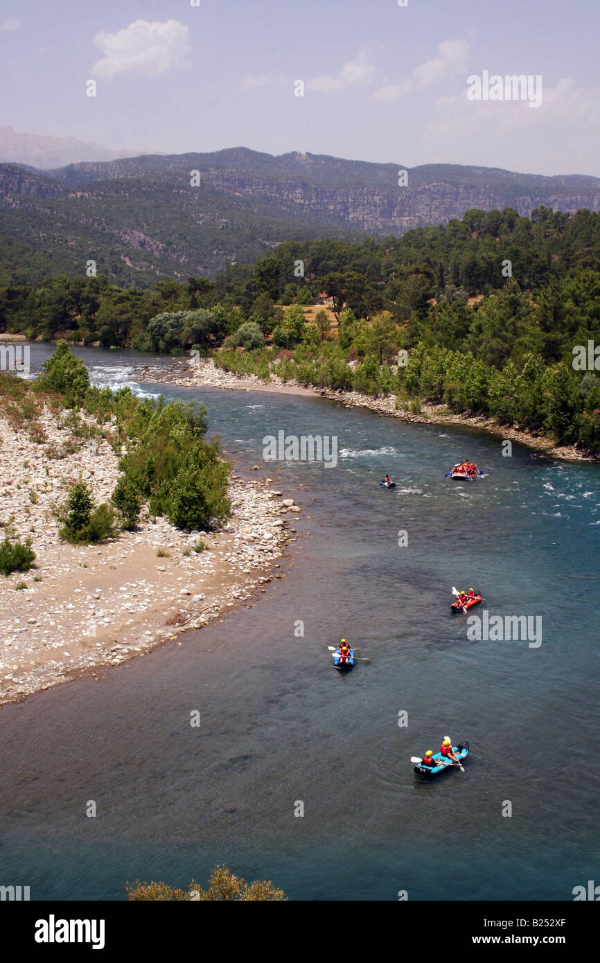 RAFTING ON THE RIVER KOPRU. TURKEY Stock Photo - Alamy