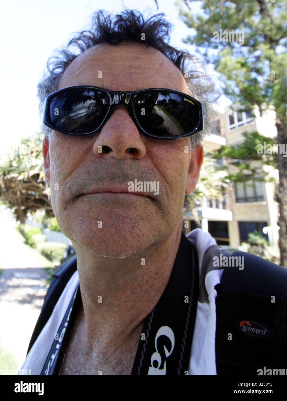 PORTRAIT OF A MANS FACE WITH DISTORTED FEATURES VERTICAL BDA11470 Stock ...