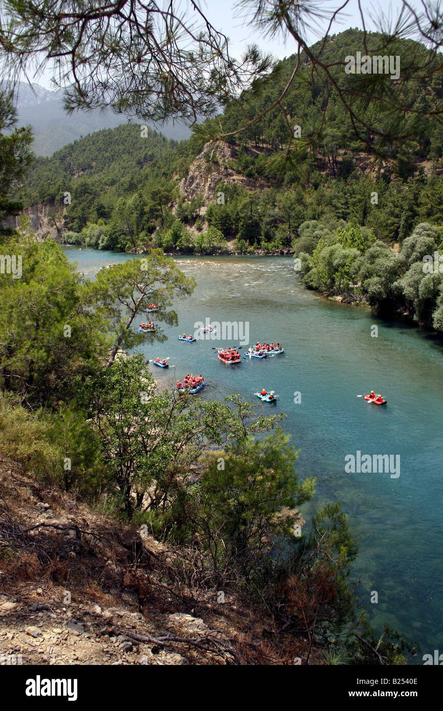 RAFTING ON THE RIVER KOPRU. TURKEY Stock Photo - Alamy