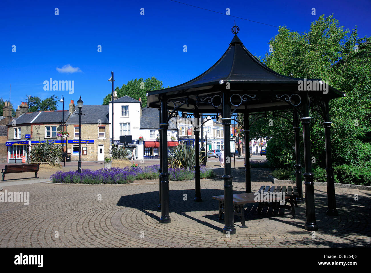 Bandstand Chatteris Town High Street Fenland Cambridgeshire East Anglia ...