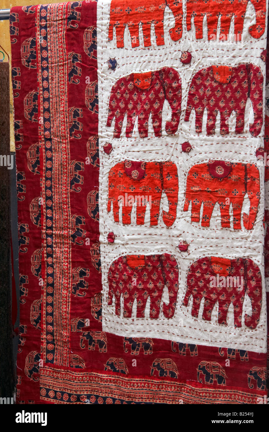 Indian elephant design bed throw for sale Jew Town Mattancherry Kochi ...