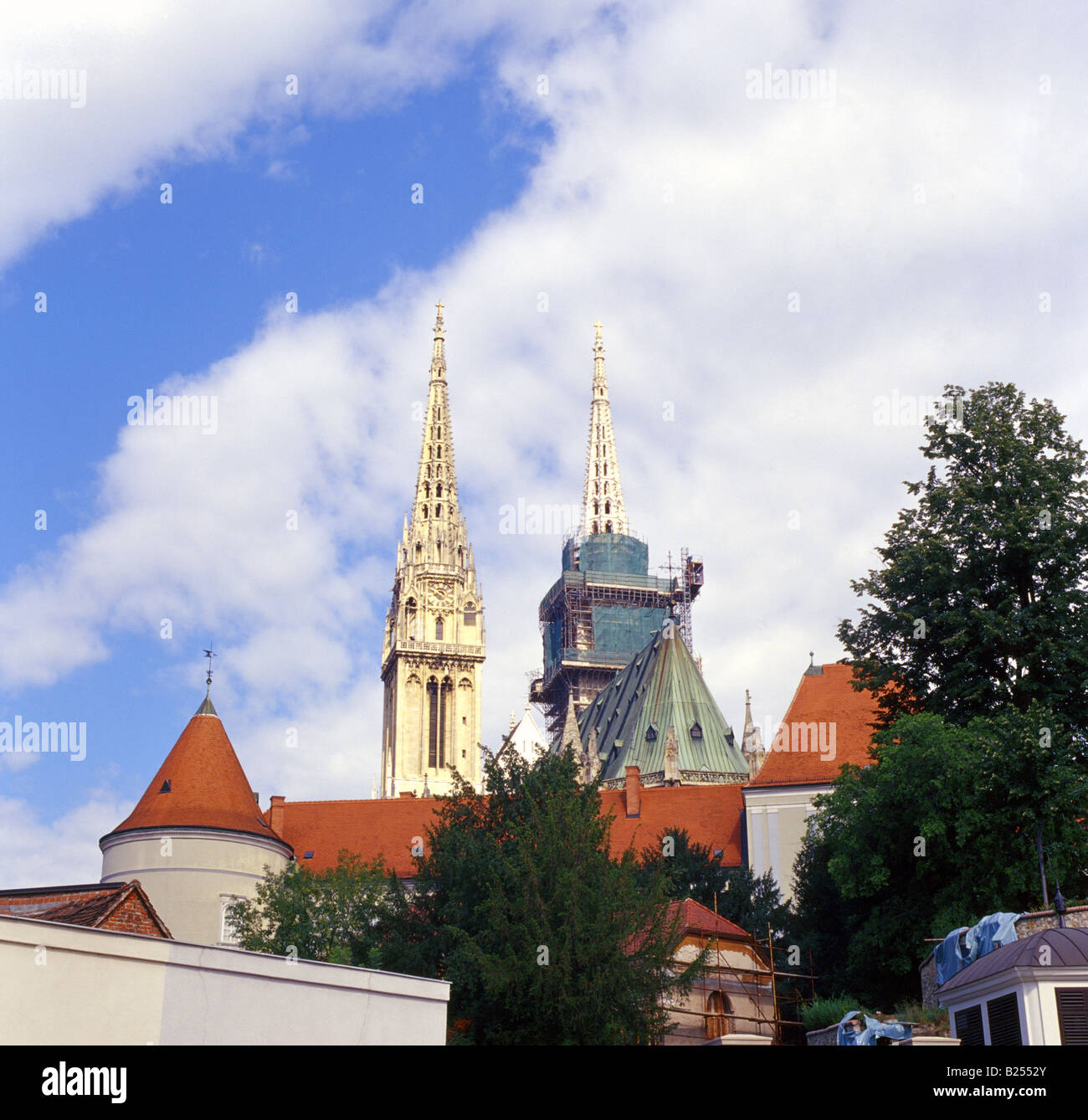 Zagreb cathedral tower hi-res stock photography and images - Alamy