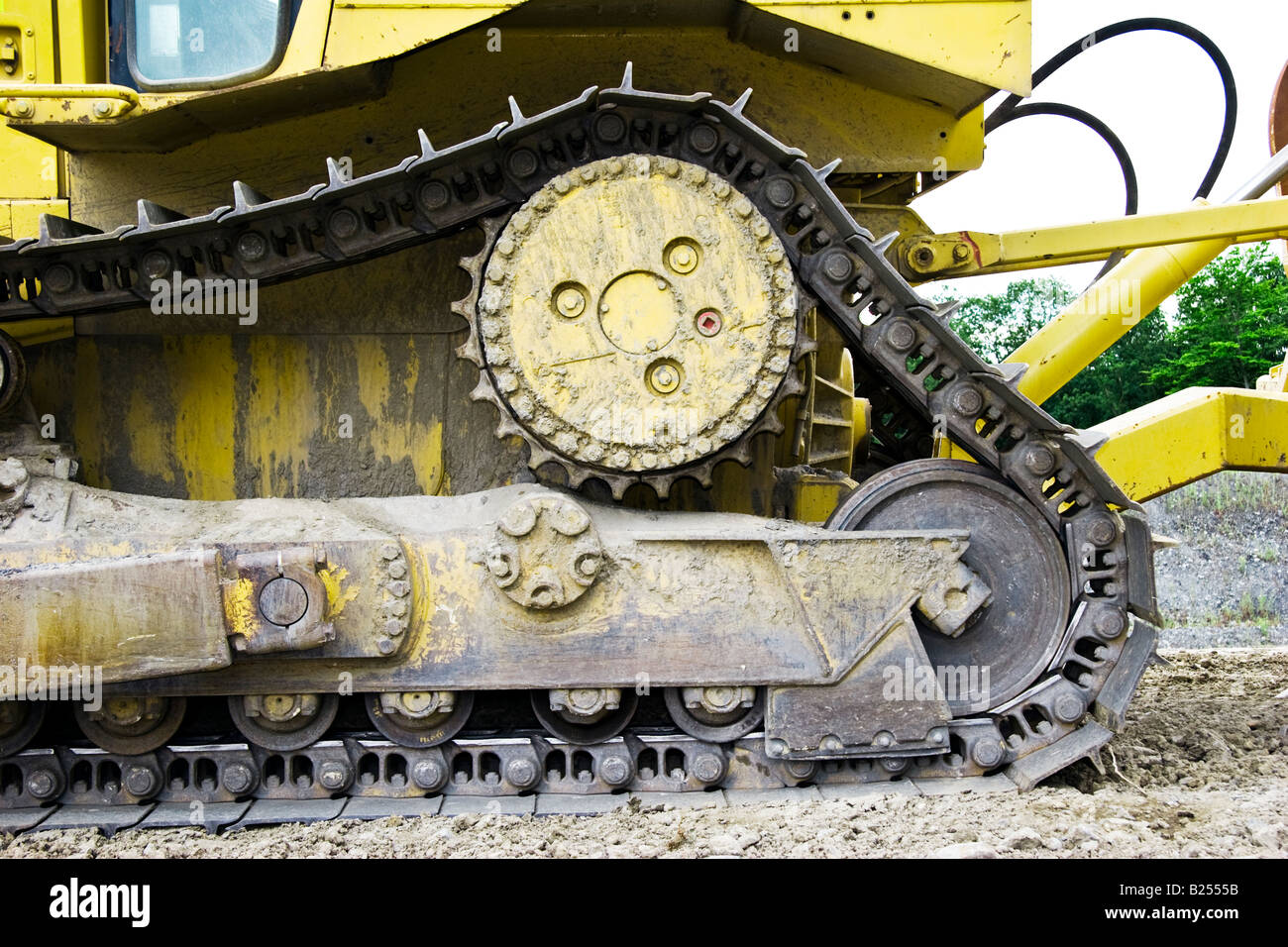 Heavy metal plate of a bulldozer Stock Photo - Alamy
