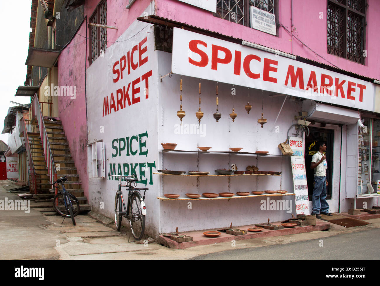 Spice Market in Jew Town Mattancherry Kochi Cochin Kerala India Stock ...
