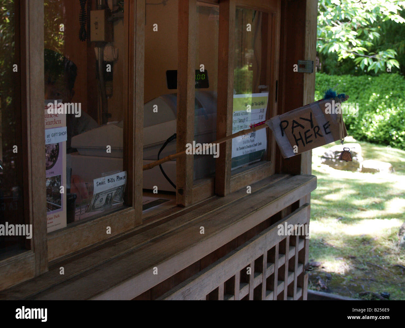 Ticket booth at San Francisco's Japanese Tea Gardens Stock Photo - Alamy