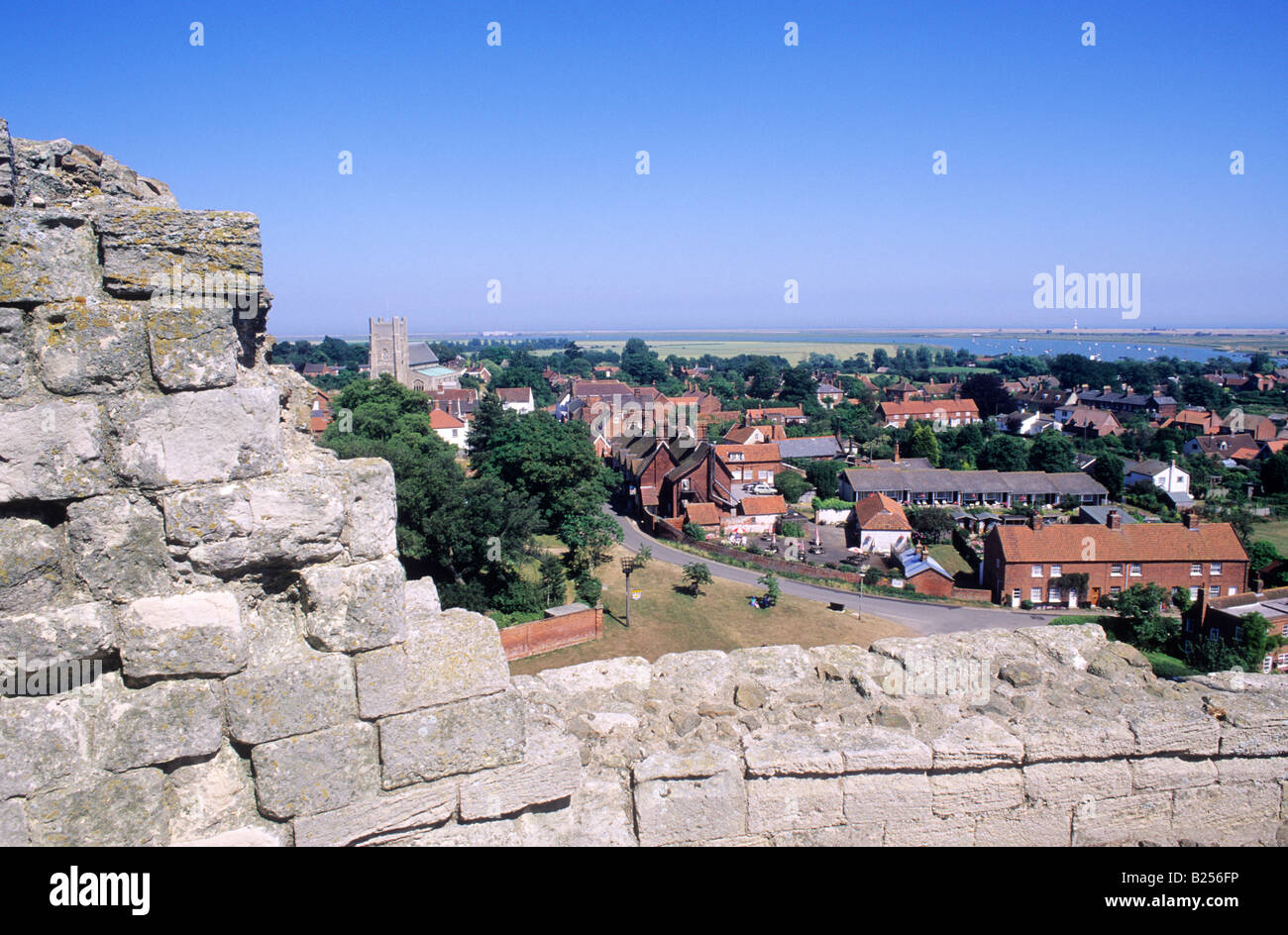 Orford village church coast coastal Suffolk English landscape scenery ...