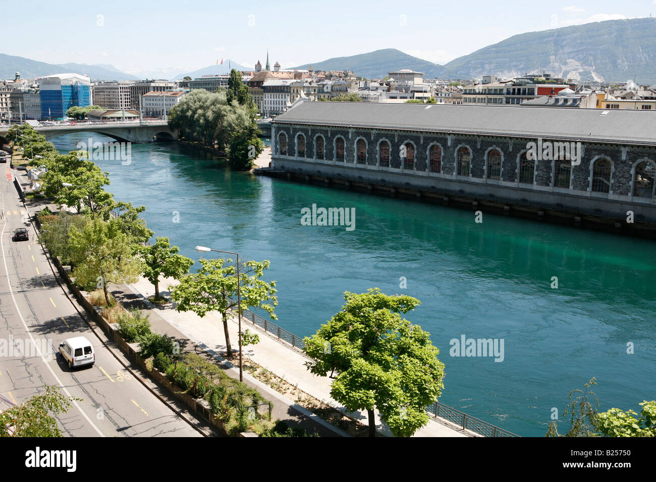 Promenade des Lavandieres (City centre, Geneve Stock Photo - Alamy