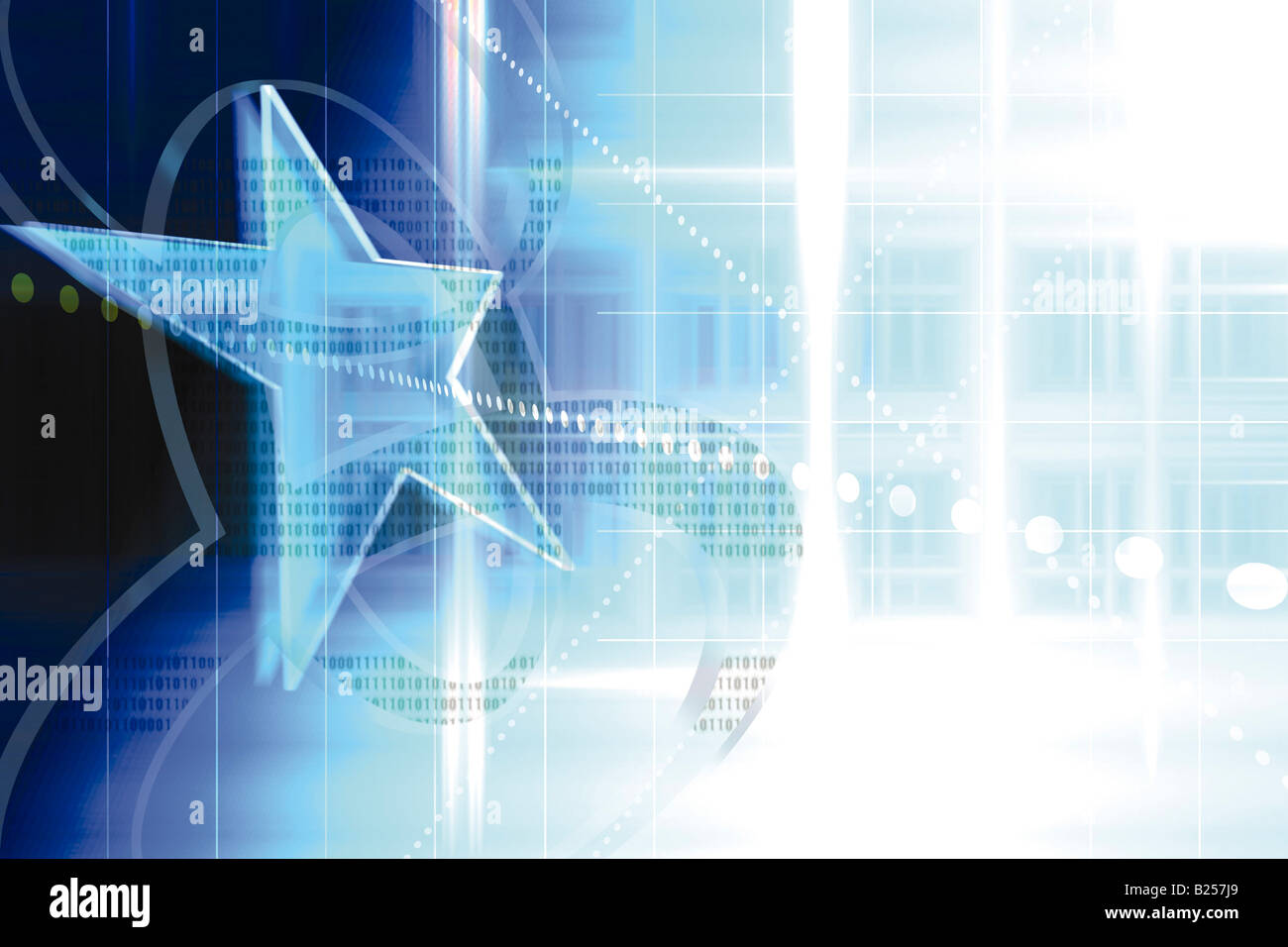 Abstract blurred star digitally hi-res stock photography and images - Alamy