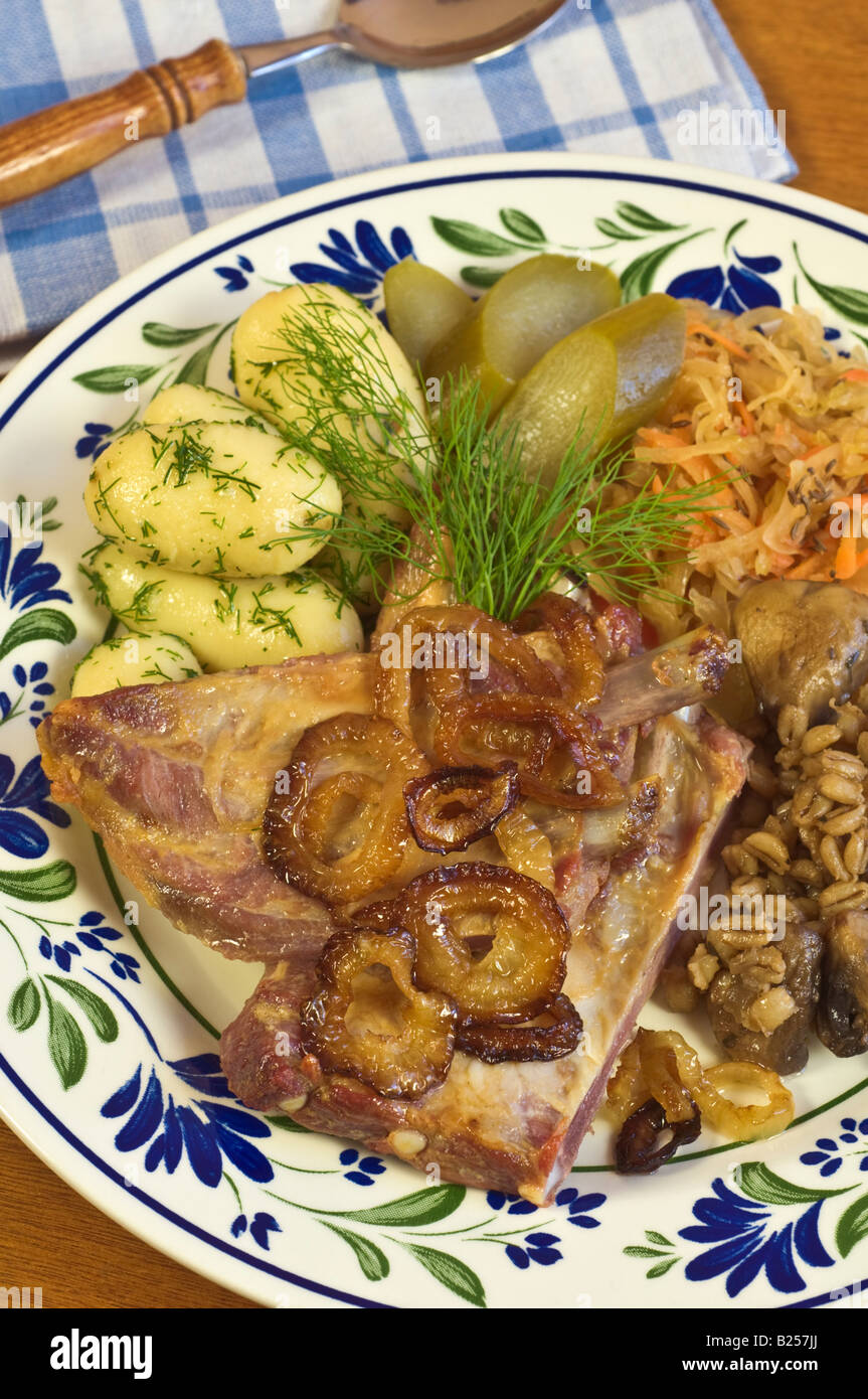 Baked pork ribs in hi-res stock photography and images - Alamy