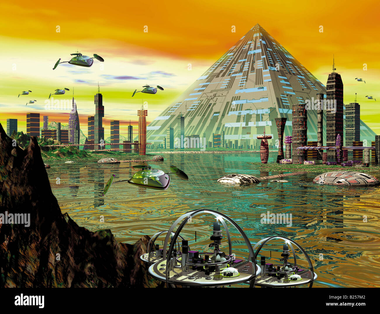 Digital image of pyramid Stock Photo - Alamy