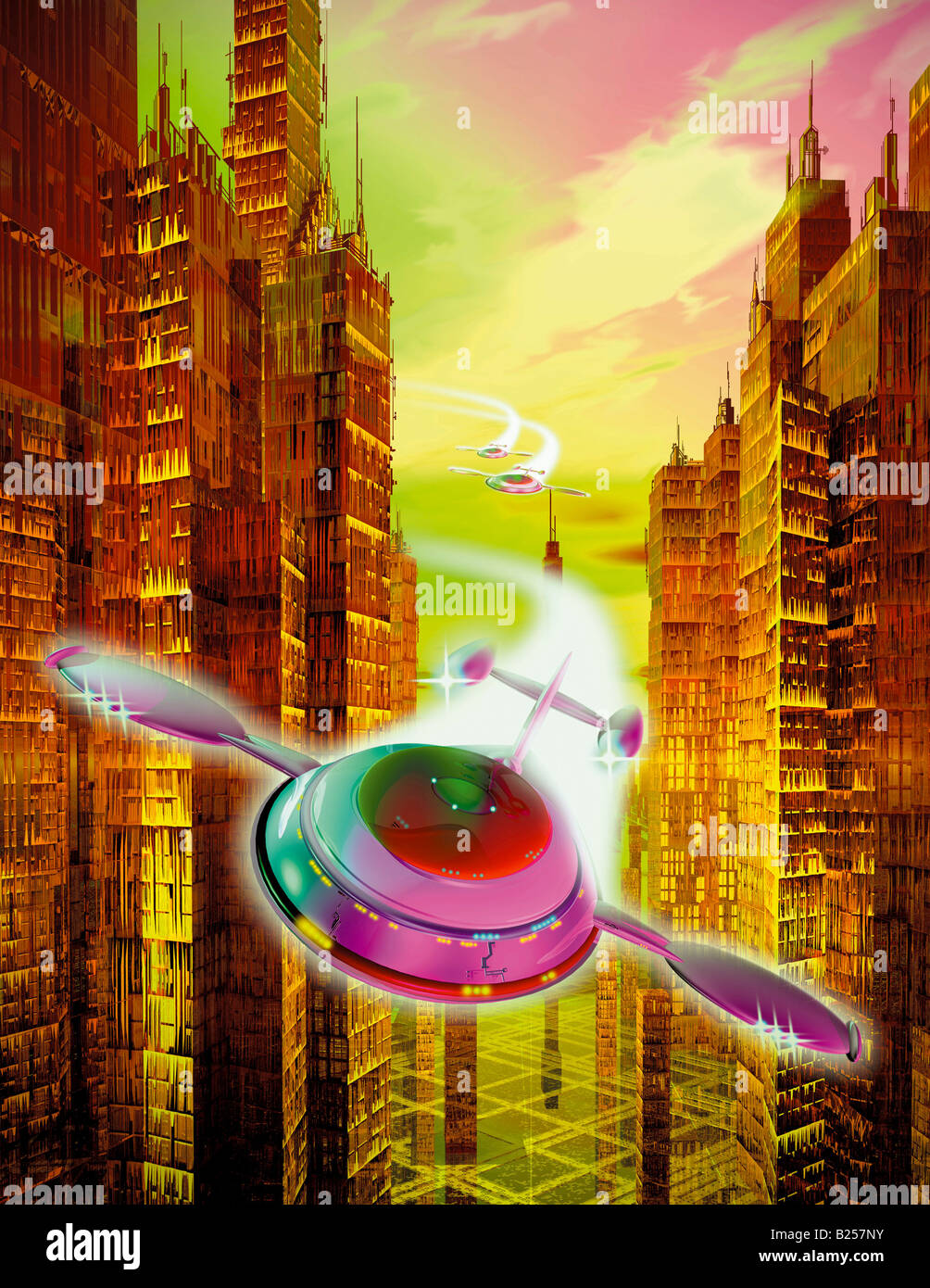 Aerocraft and buildings Stock Photo - Alamy