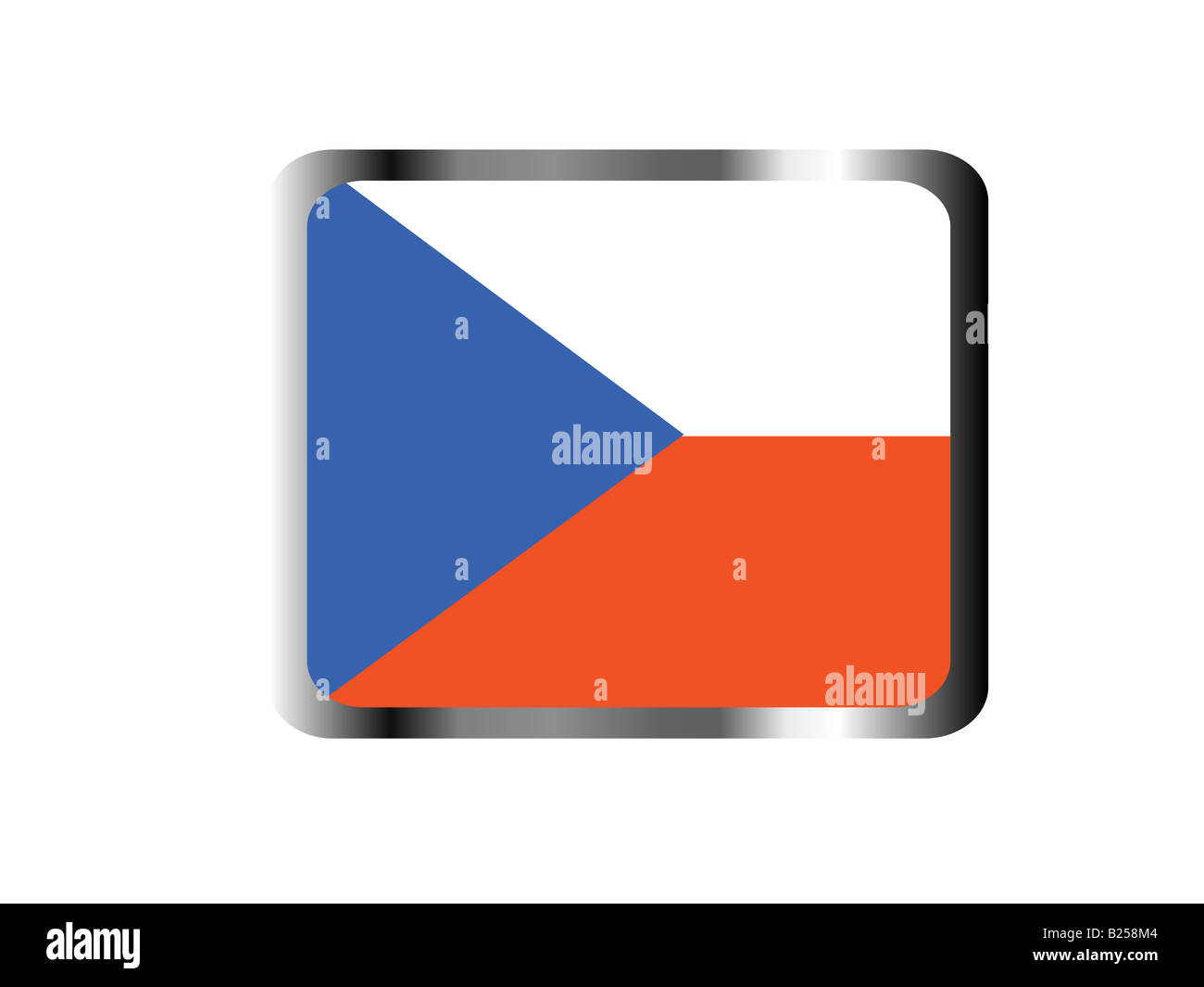 Czech republic rectangle flag hi-res stock photography and images - Alamy